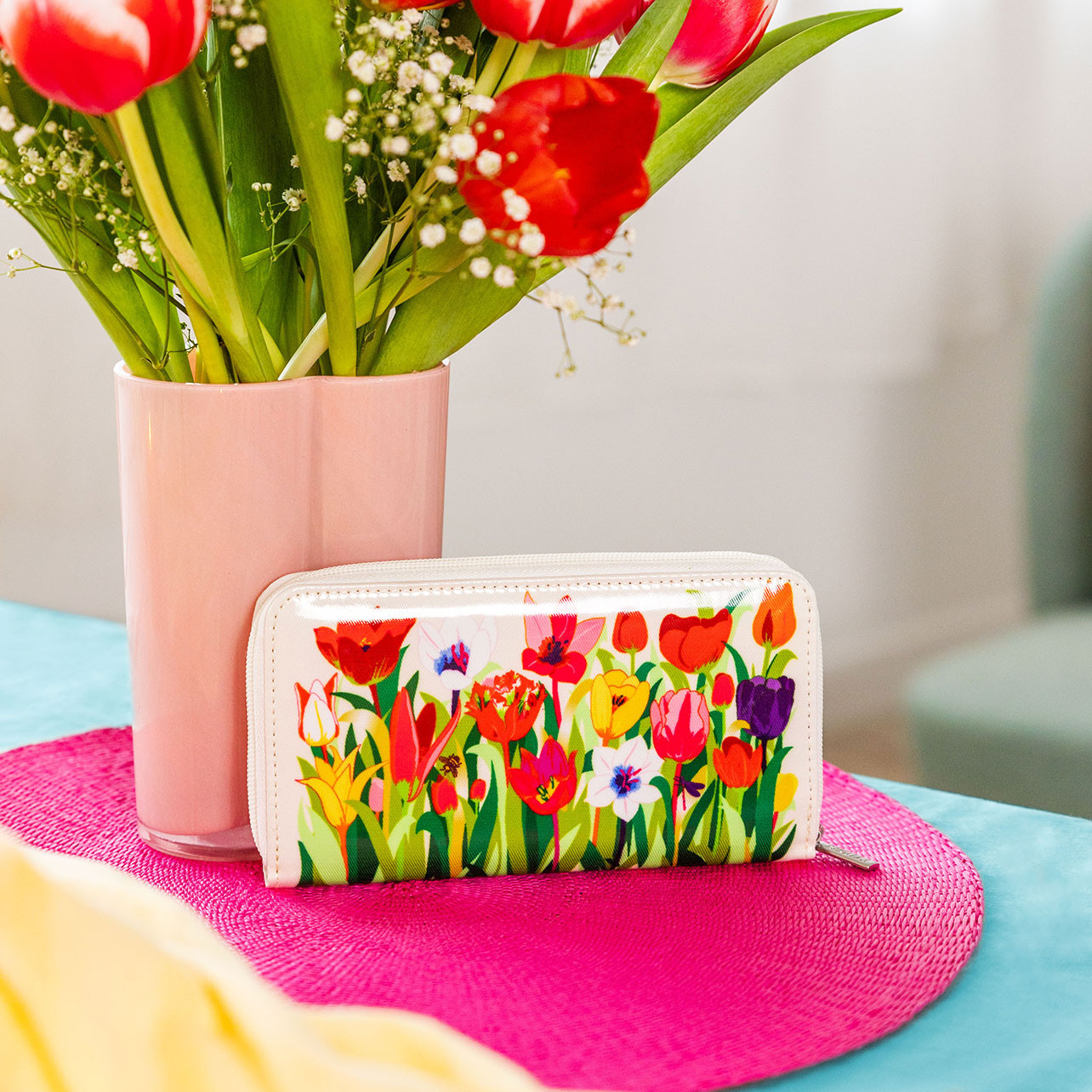 Wallet - Voyage - Tulipes - Pylones