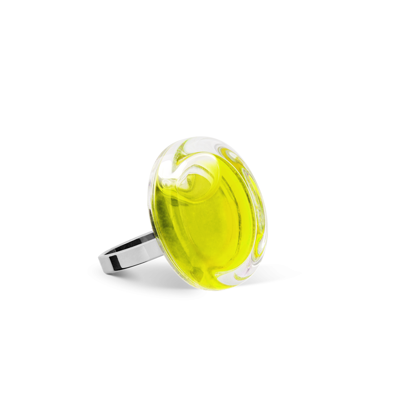 Glass ring - Cachou Nano Transparent - Yellow - Pylones