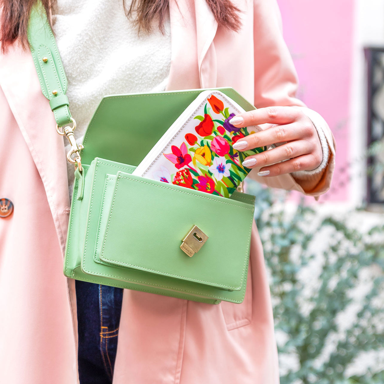 Wallet - Voyage - Tulipes - Pylones