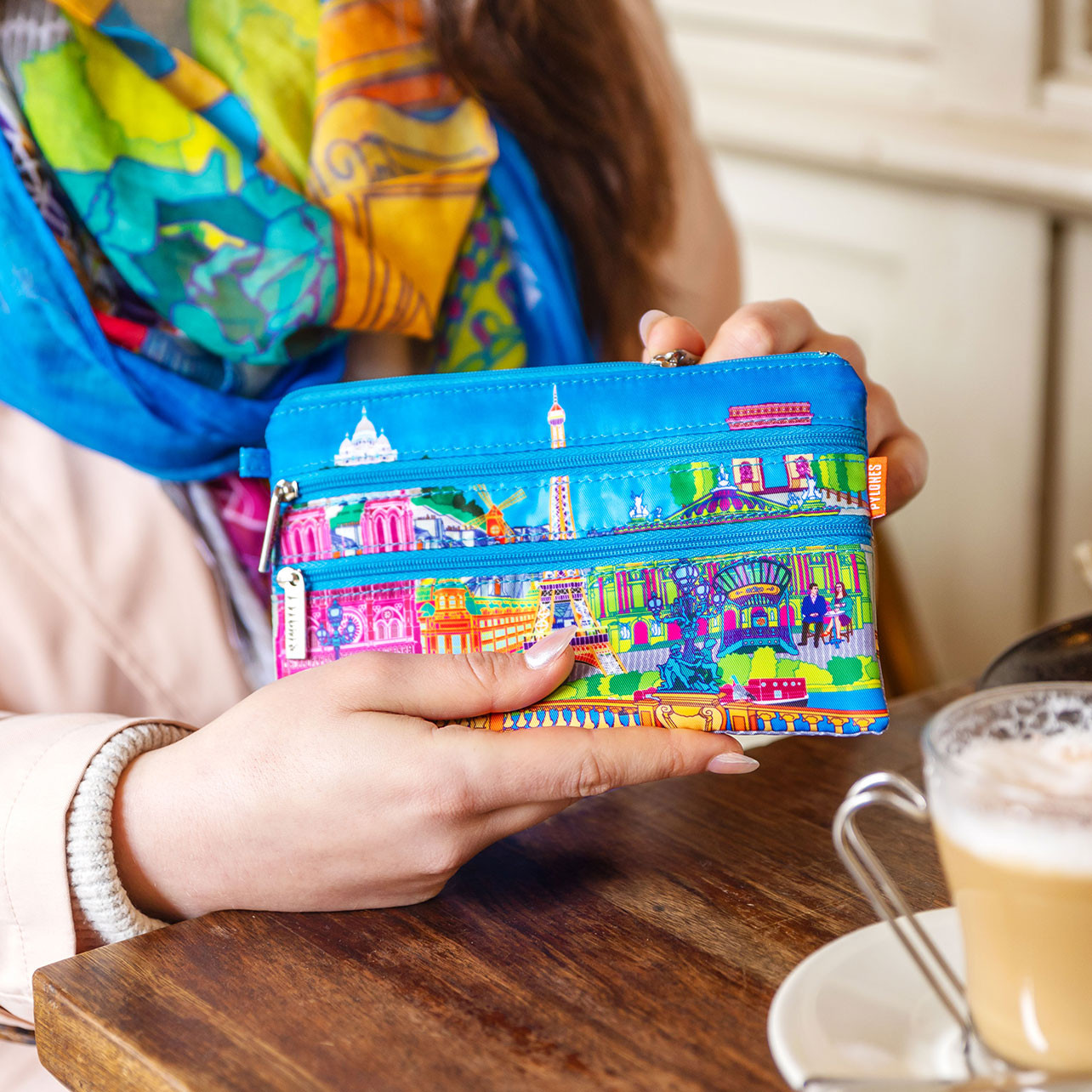 Pouch with 3 Zips - Zip It - New Paris - Pylones