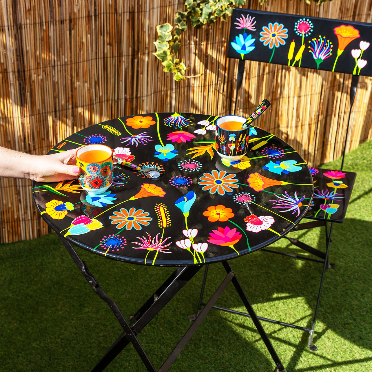 Folding table - Garden Paradise - Jardin Fleuri - Pylones