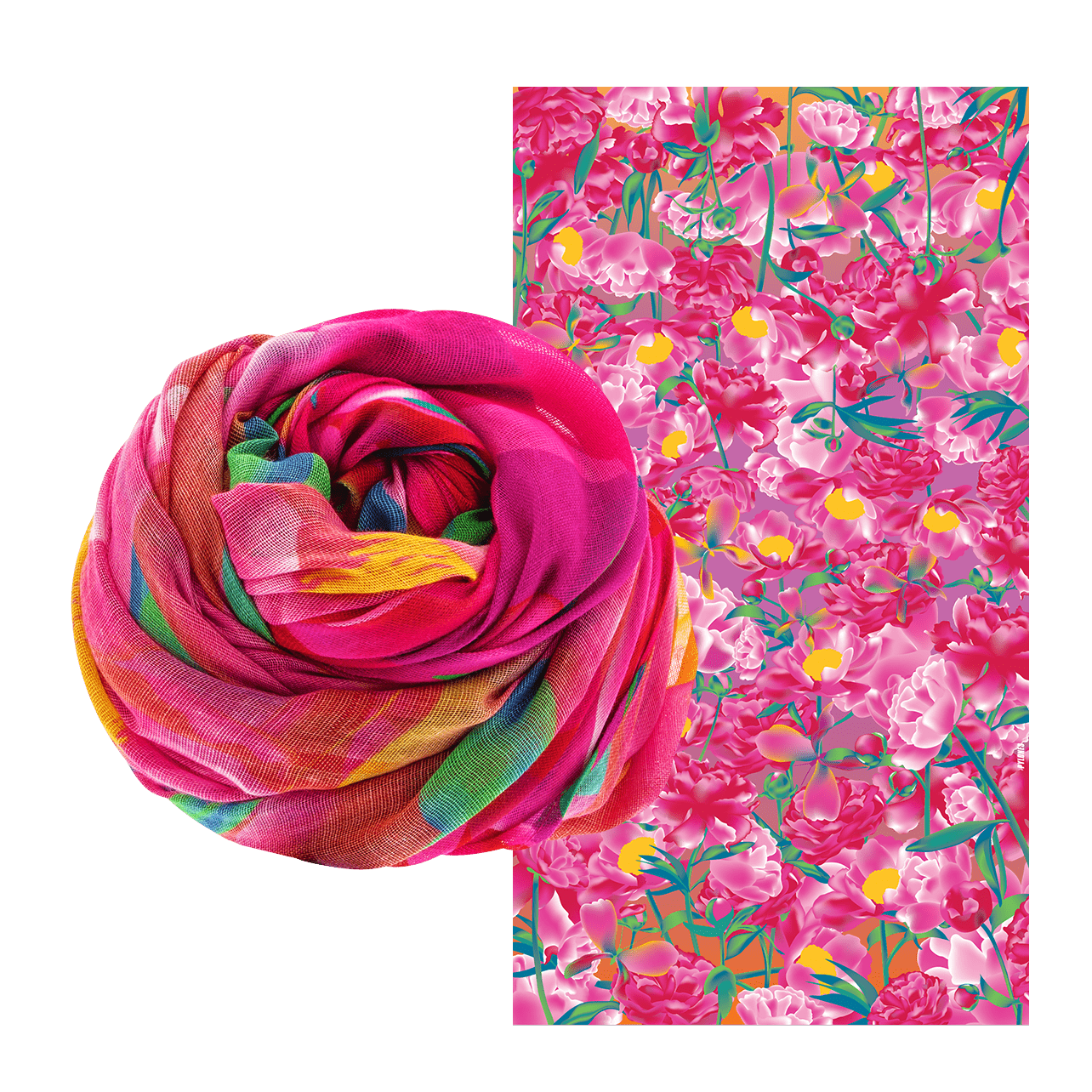 Foulard design coloré & original - Pylones