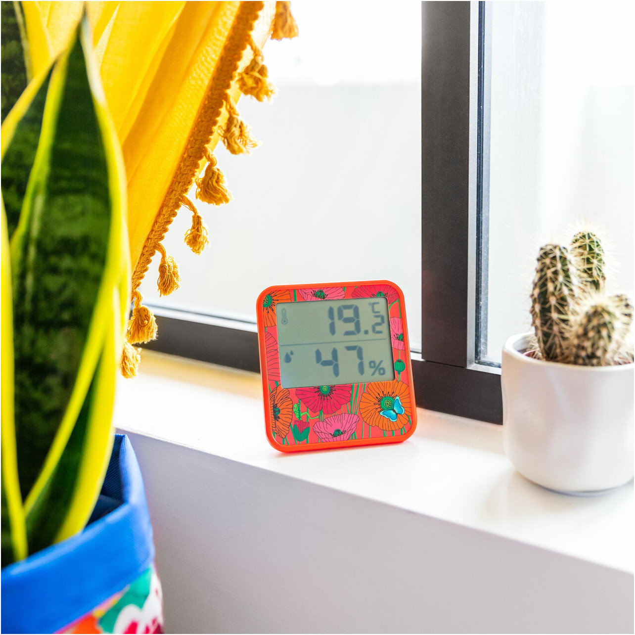 Digital Thermometer - Cosy - Coquelicots - Pylones