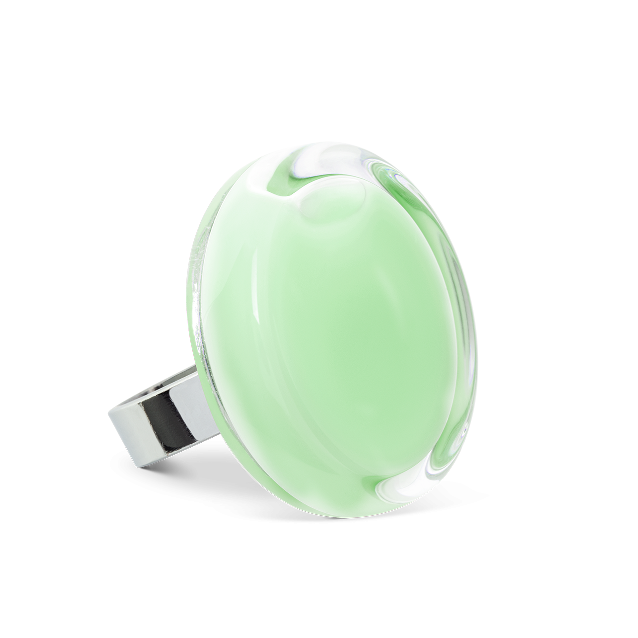 Glass ring - Cachou Medium Pastel - Green - Pylones