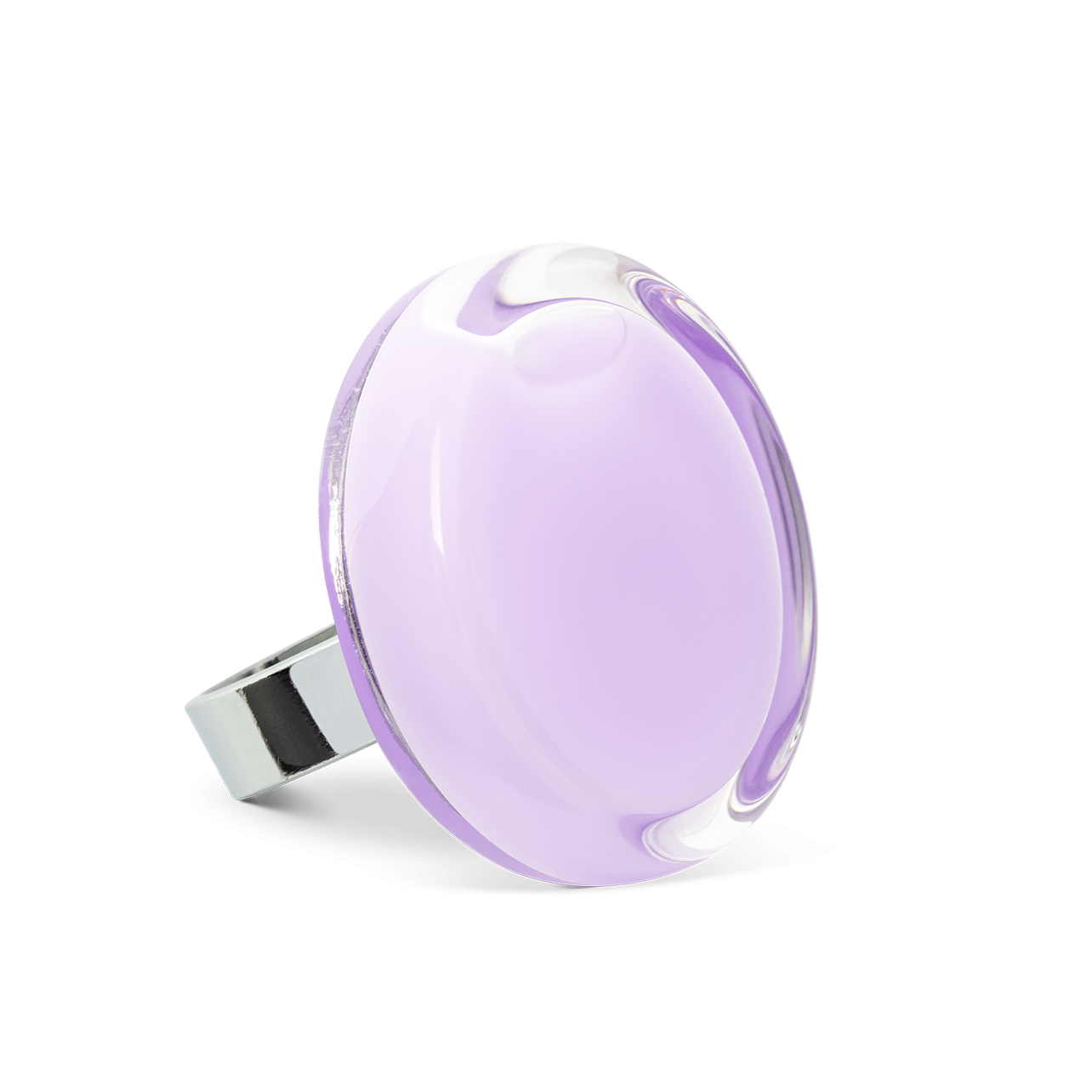Glass ring - Cachou Medium Pastel - Lilas - Pylones
