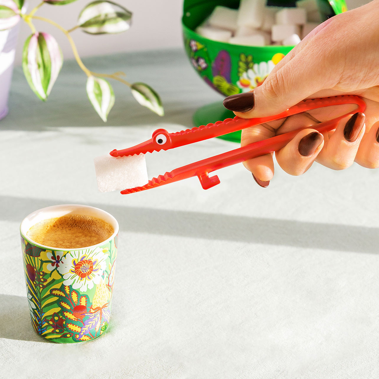 Small serving tongs - Mini Croc' - Red - Pylones