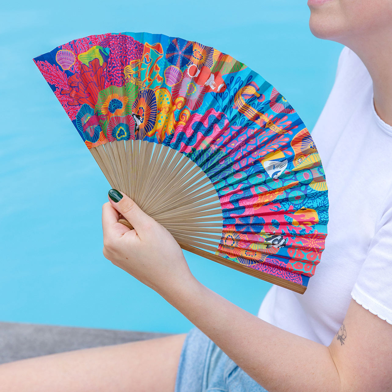 Colourful fans - Pylones