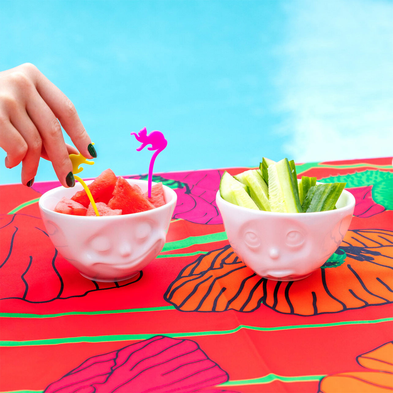 Set di 2 scodelle - Emotion Set - Heureux & S'il Te Plait - Pylones