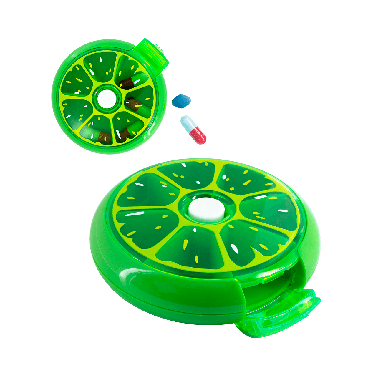 7 day pillbox - Spin Doctor - Citron - Pylones