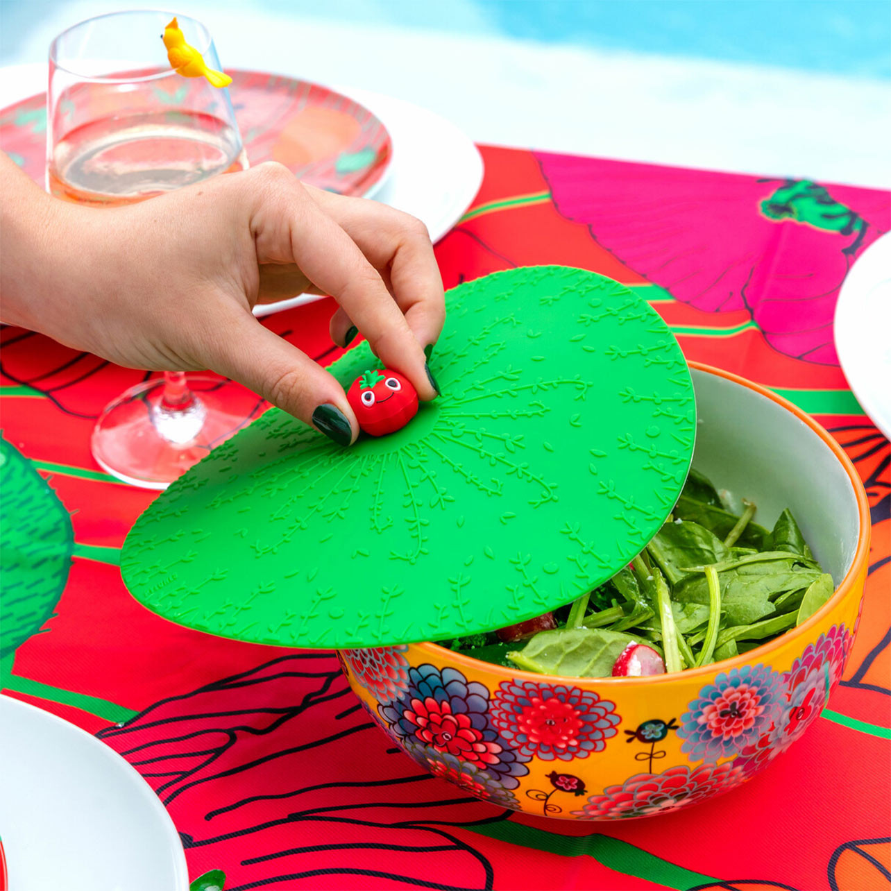 Lid for bowl - Bienauchaud XXL- Pylones - Tomato - Pylones