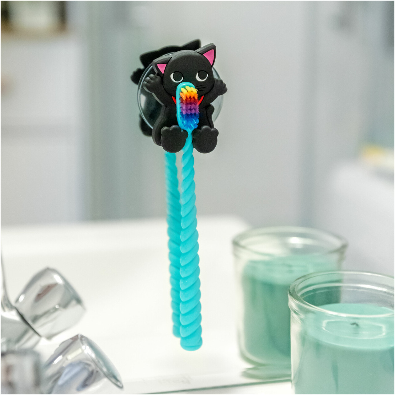 Porte brosse à dent / support brosse a dent - Ani-toothi - Cat Winner ...