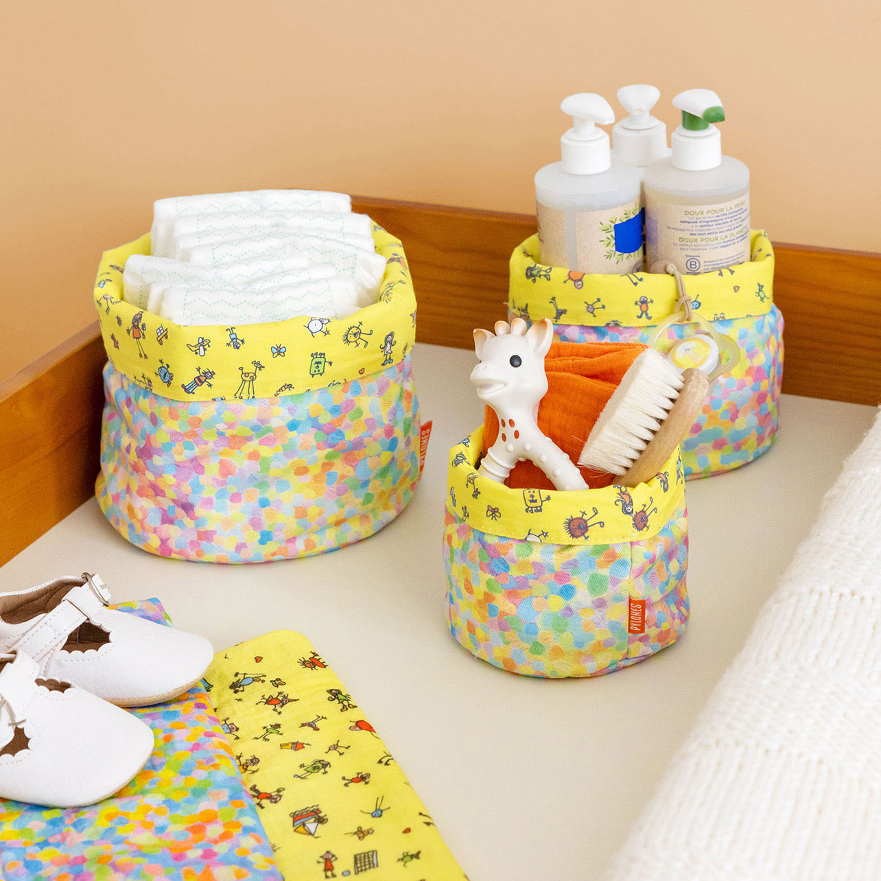 Set di 3 cestini multiuso - Panier - Sweet Art - Pylones