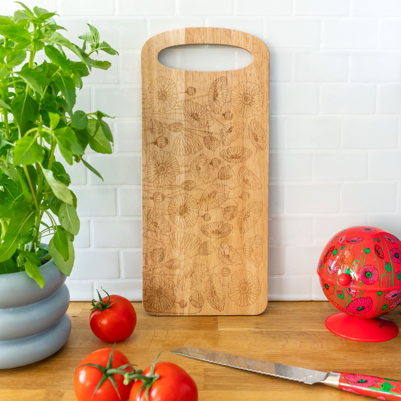 Chopping board - Woody - Coquelicots - Pylones