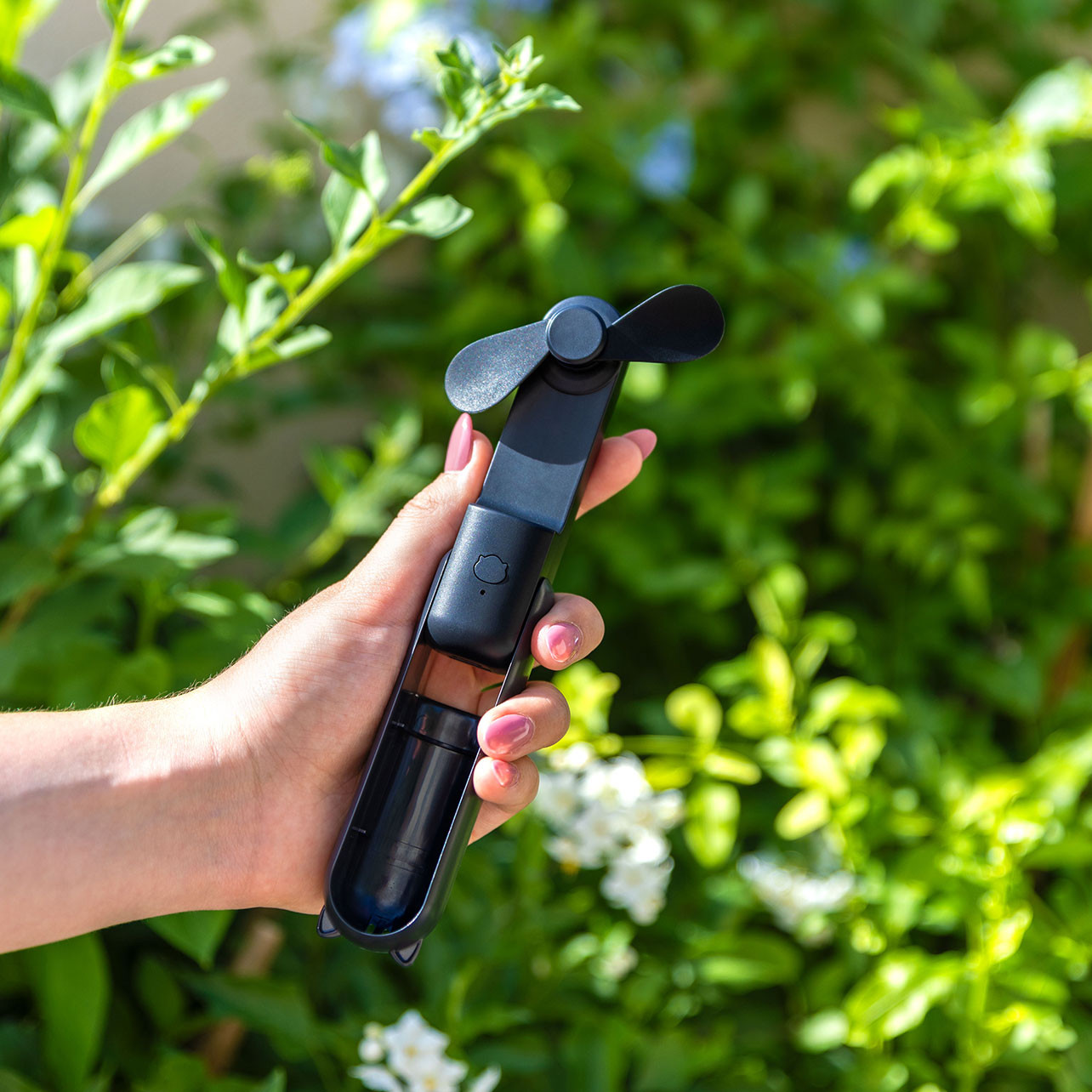 Mini Rechargeable fan - Superfan - Black - Pylones