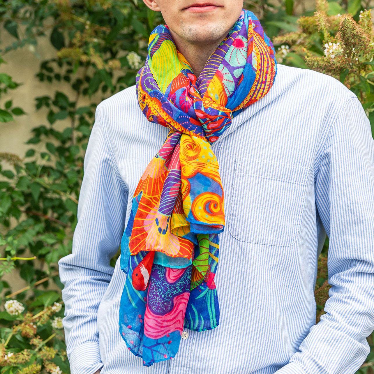 Foulard design coloré & original - Pylones