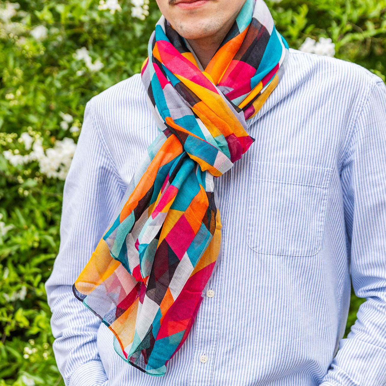 Foulard design coloré & original - Pylones