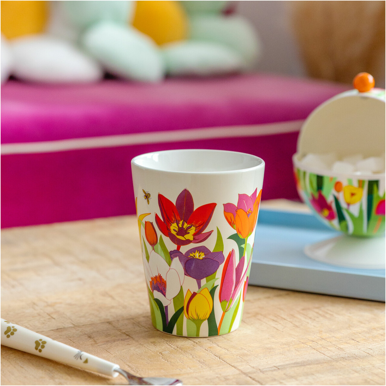 Mug 45 cl - Maxi Cup - Tulipes - Pylones