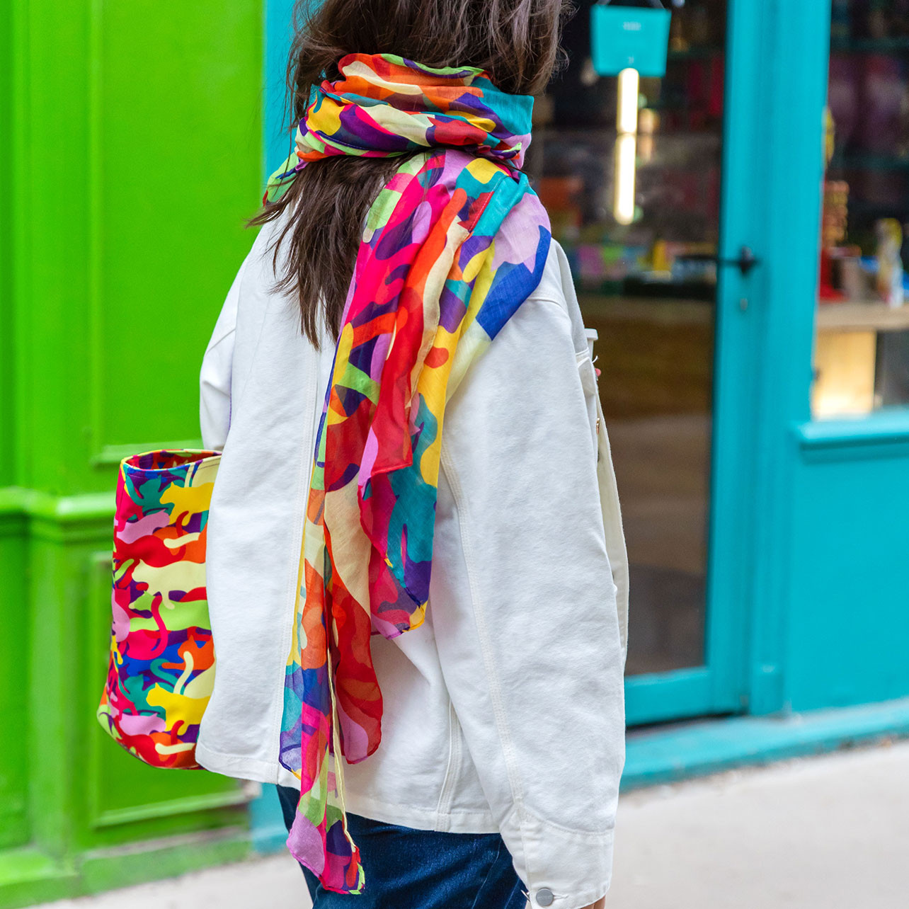 Foulard design coloré & original - Pylones