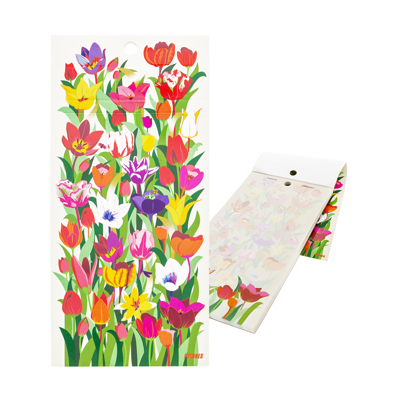 Bloc note magnétique - Formalist - Tulipes - Pylones