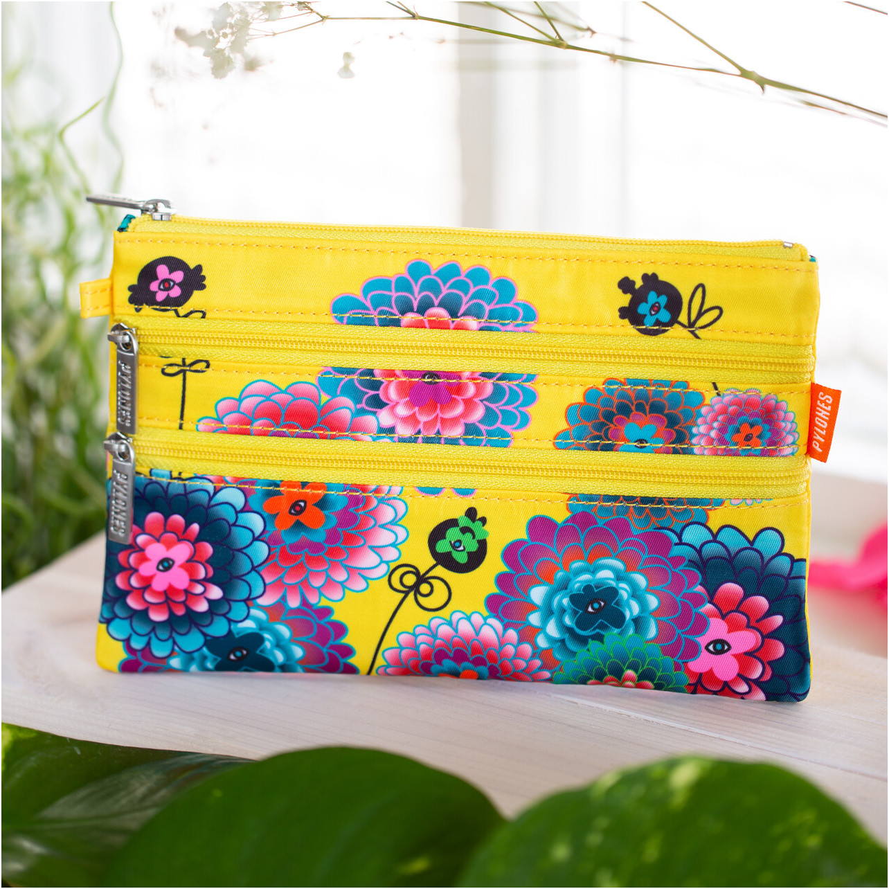 Pochette 3 Zips - Zip It - Dahlia - Pylones