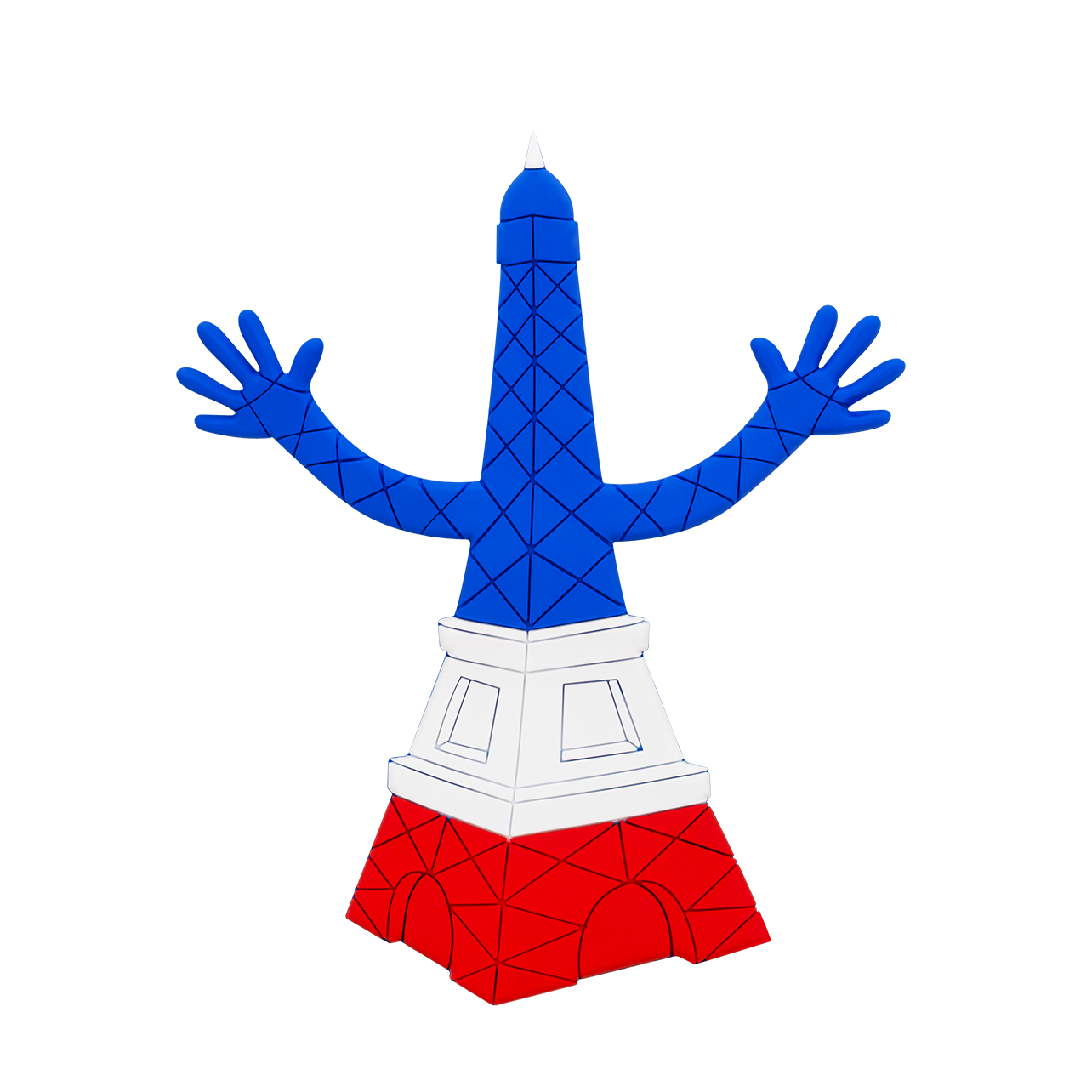 Telephone holder - Ani-stand - Tower Blue White Red - Pylones