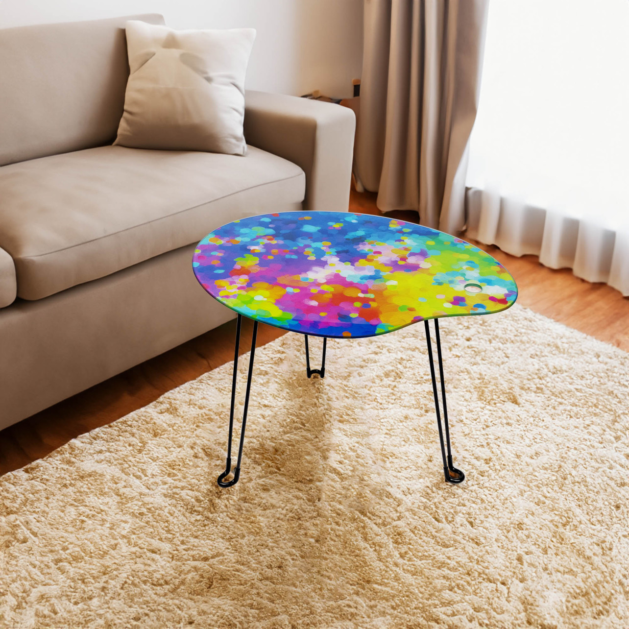 Folding coffee table - A pied d'oeuvre - Palette - Pylones