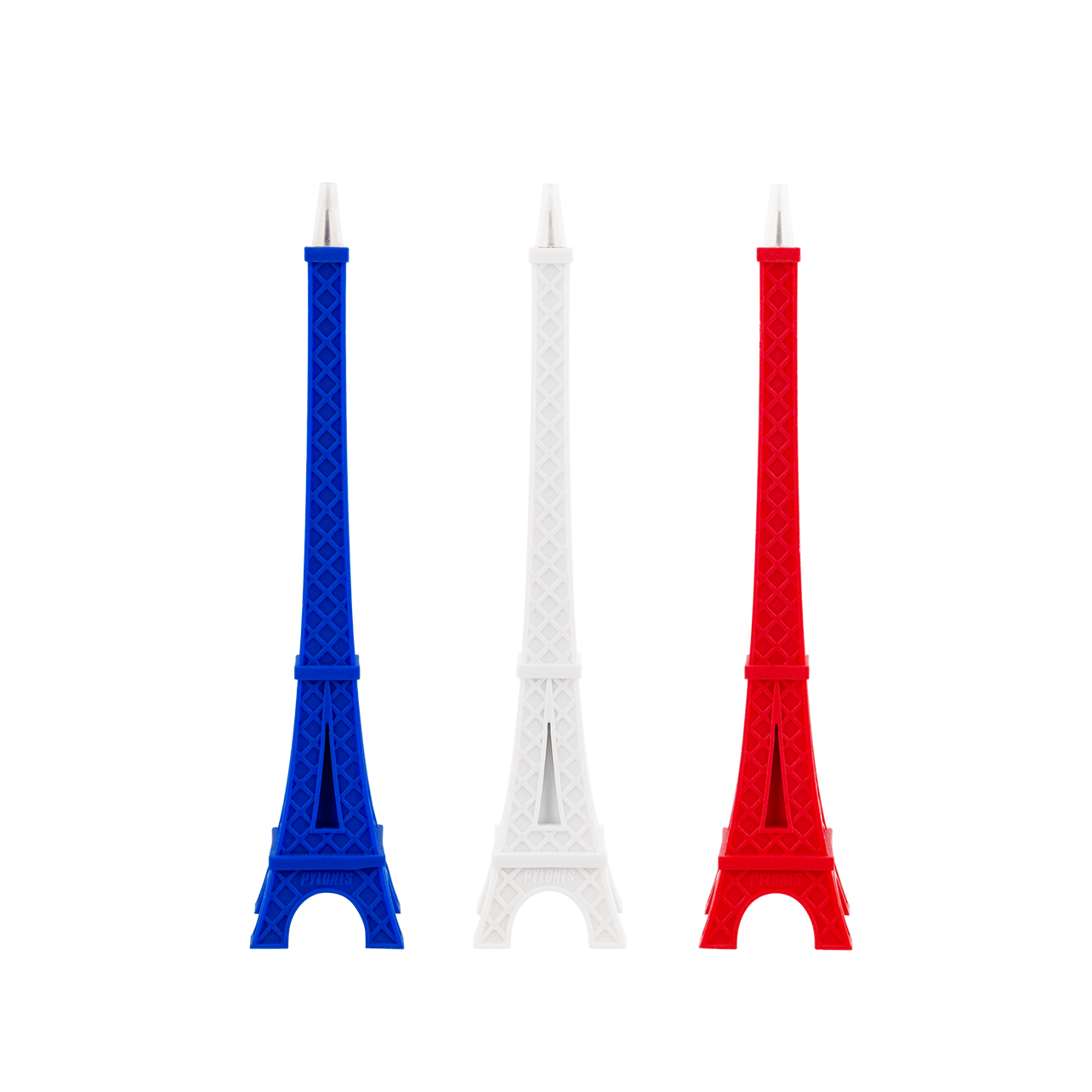 Set of 3 Pen Tower - Paristory - Tower Blue White Red - Pylones