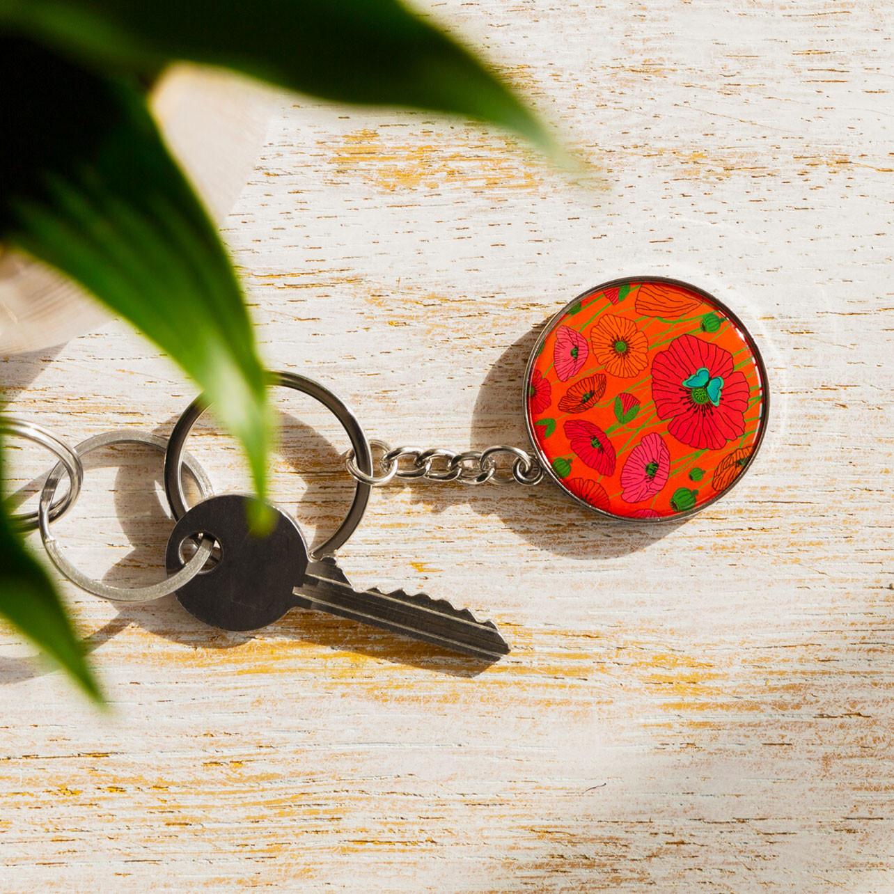 Porte clés - My Keys - Coquelicots - Pylones