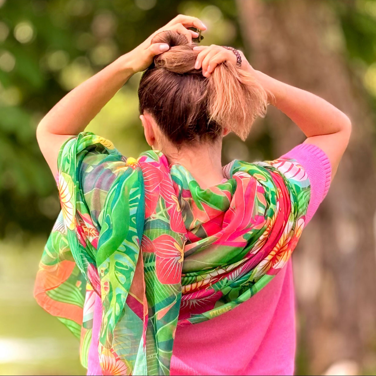 Foulard design coloré & original - Pylones