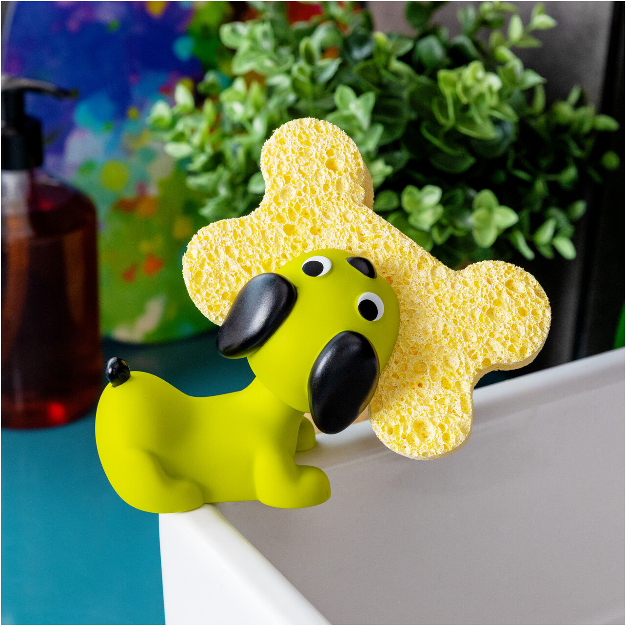 Sponge holder design and original - Clean - Green - Pylones