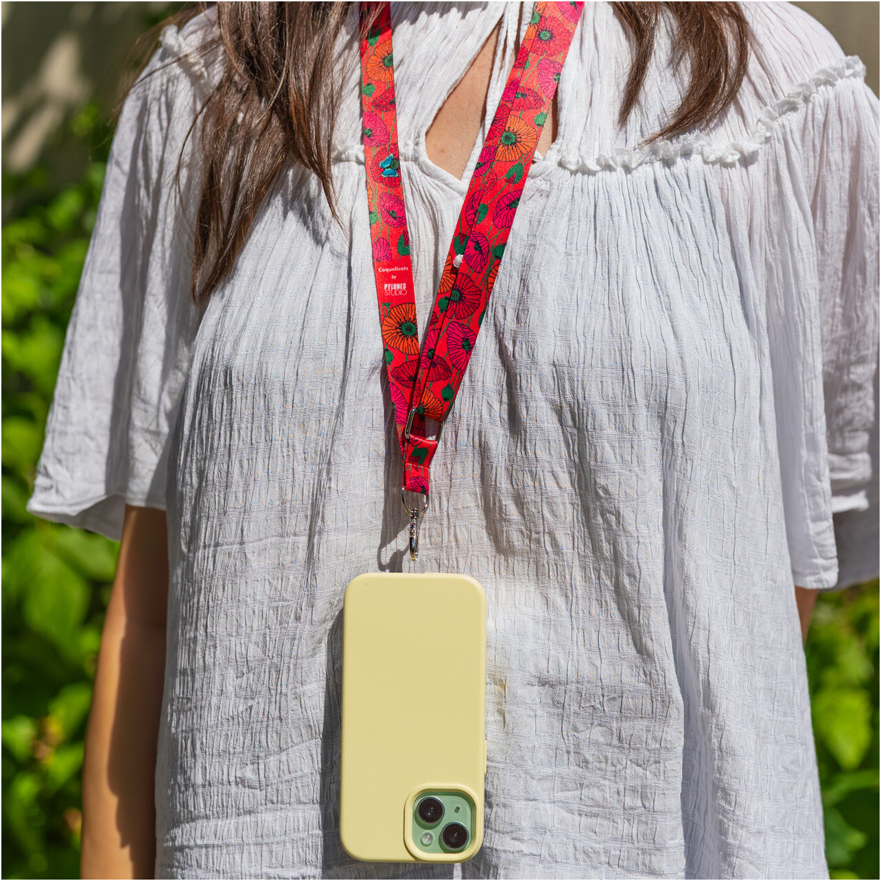 Lanière smartphone - Keep My Phone - Coquelicots - Pylones