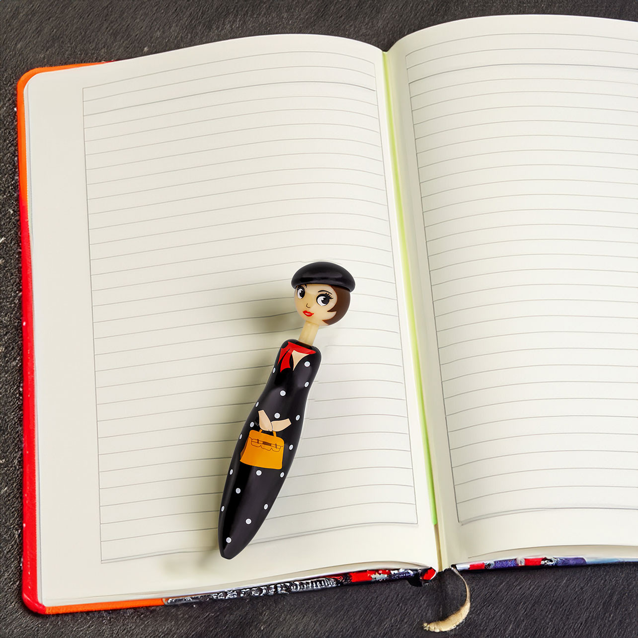 Retractable ballpoint pen - Stylo Parisienne - Black - Pylones