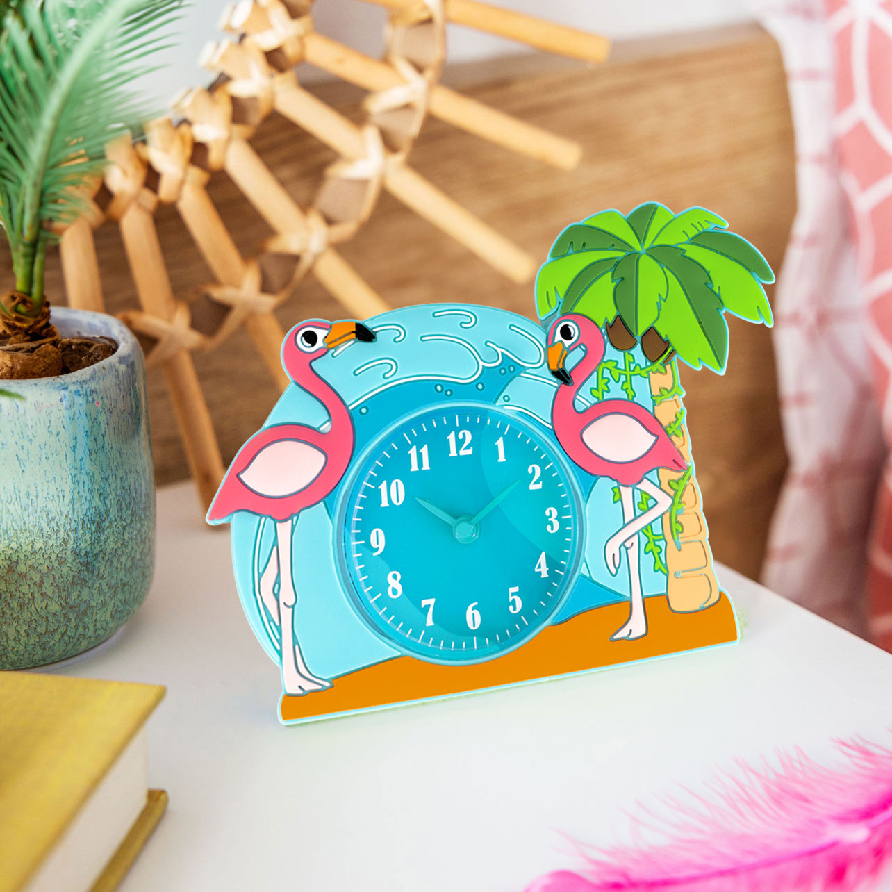Réveil - Funny Clock - Flamingo - Pylones
