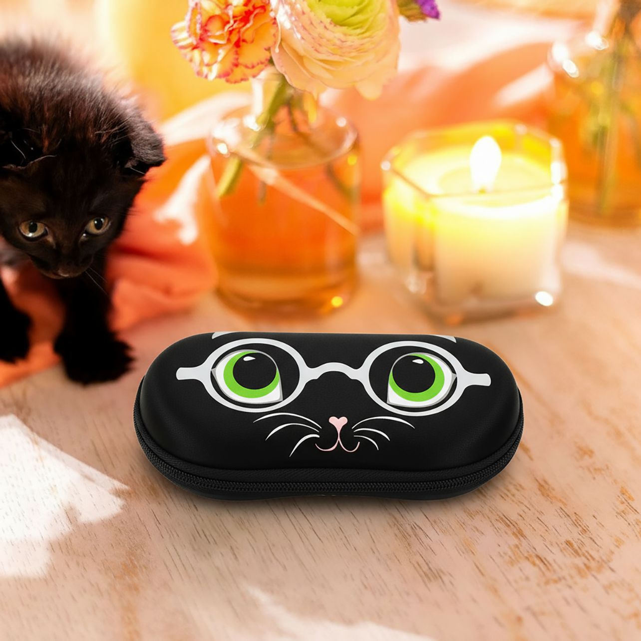 Hard glasses case - Voyage - Cat - Pylones