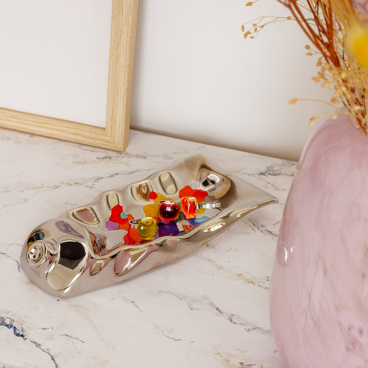 Spoon rest - Drop Art Chrome - Silver - Pylones