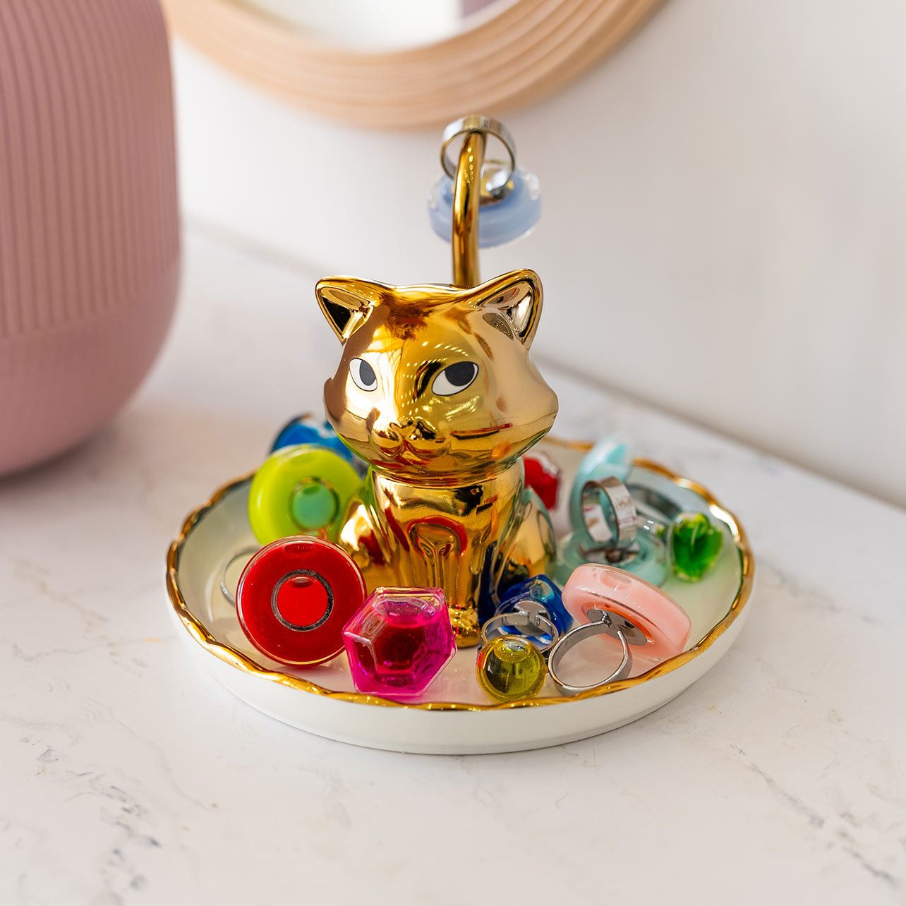 Second Chance - Jewellery holder - Glam Cat - Gold - Pylones