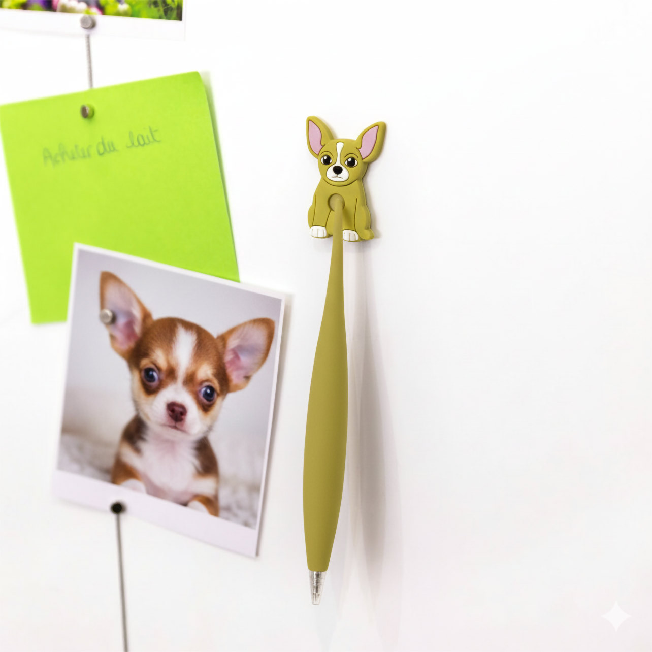 Ani-pen - Stylo magnétique - Chihuahua - Pylones