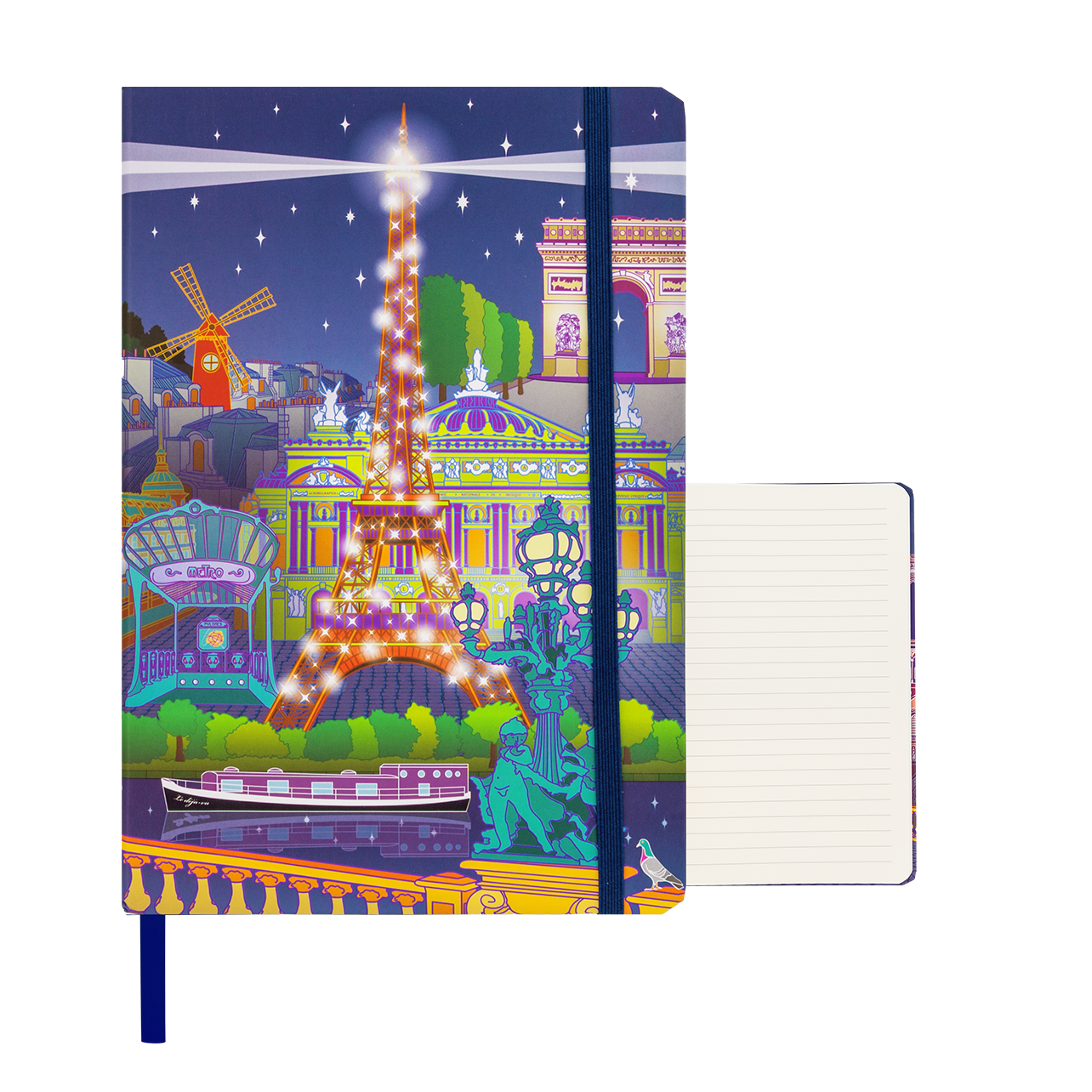 Carnet de note A5 - Pop Note - Paris Night - Pylones