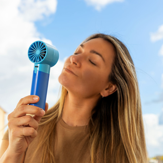 Rechargeable fan - So Fesh - Blue - Pylones