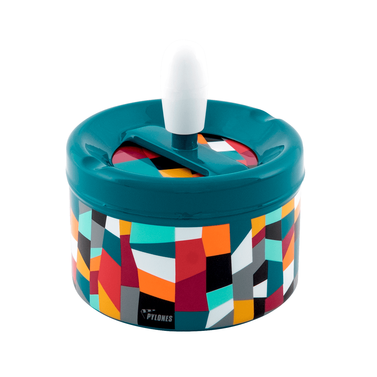 Push-button ashtray design - Pousse Pousse - Accordeon - Pylones