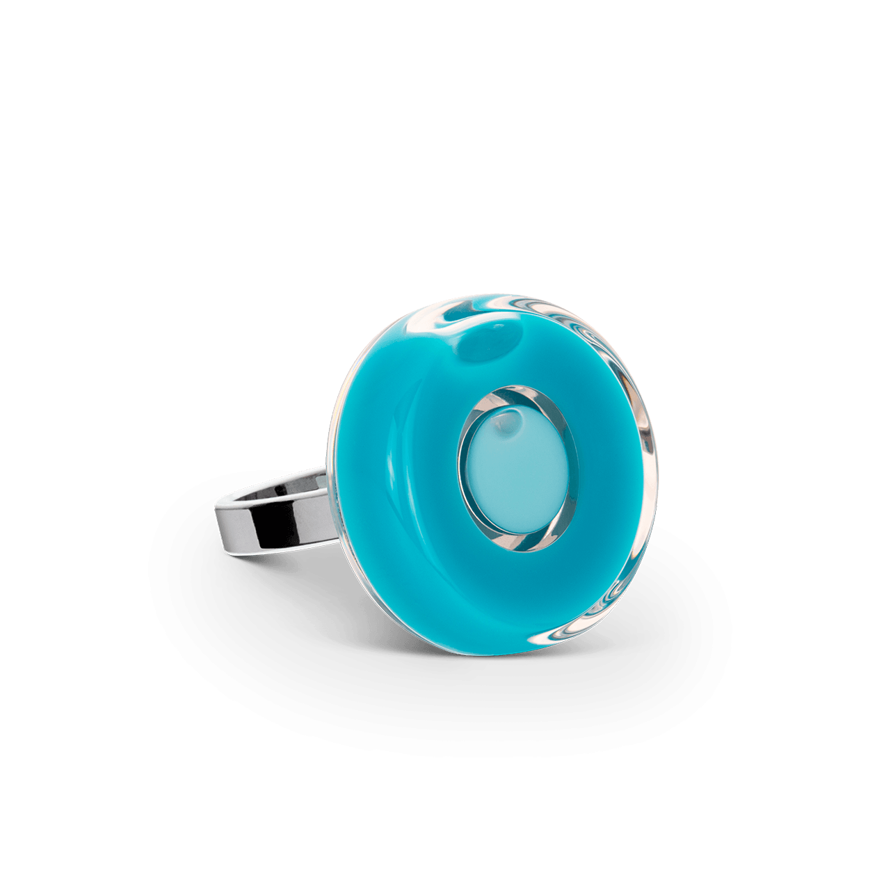 Glass ring - Duo Mini - Turquoise - Pylones