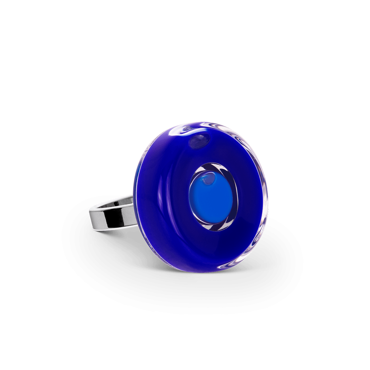 Glass ring - Duo Mini - Dark Blue - Pylones