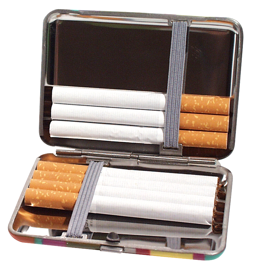 Boite / Etui à cigarettes original slim pour femme en métal - Pylones